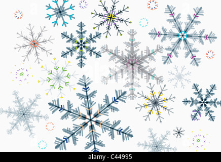christmas background with snowflakes Stock Photo - Alamy