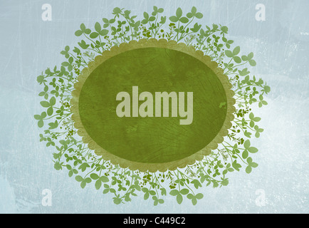 Grass growing on an oval Stock Photo - Alamy