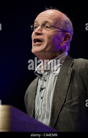 Iain Sinclair author and filmmaker giving Gwyn Jones Lecture at Hay ...