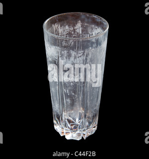 Drinking glass showing lime scale damage Stock Photo: 36979021 - Alamy