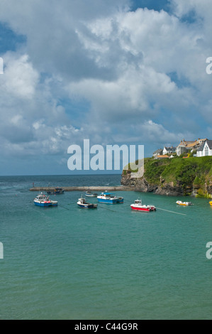 Fishing boats, Port Isaac harbour, Cornwall Stock Photo - Alamy