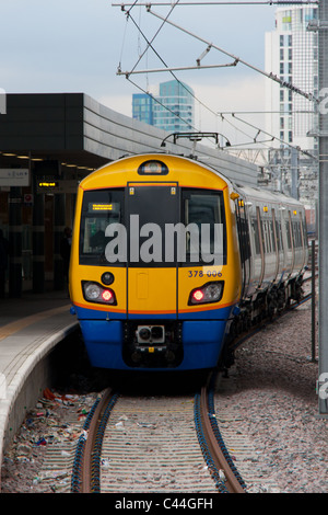 London Overground train at Stratford station Stock Photo - Alamy