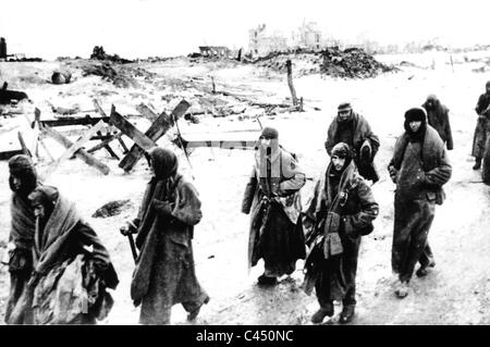 German soldiers after the capitulation of Stalingrad, 1943 Stock Photo ...