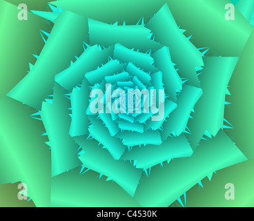 Digital Illustration of a fractal Structure Stock Photo - Alamy