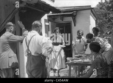 Hermann Goering with his staff Stock Photo - Alamy