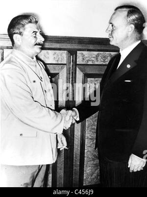 Signing of the Hitler-Stalin Pact in Moscow. Molotov ratifying the ...