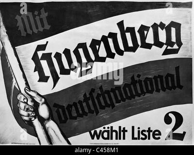 Election poster of the DNVP, 1919 Stock Photo - Alamy