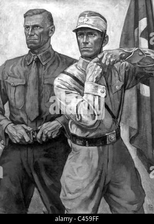 Painting of elk Stock Photo - Alamy