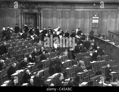 Members of the NSDAP in the Reichstag, 1930 Stock Photo - Alamy