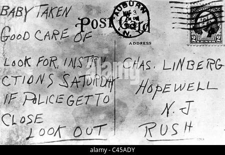 Kidnapping of the Lindbergh Baby, 1932 Stock Photo - Alamy