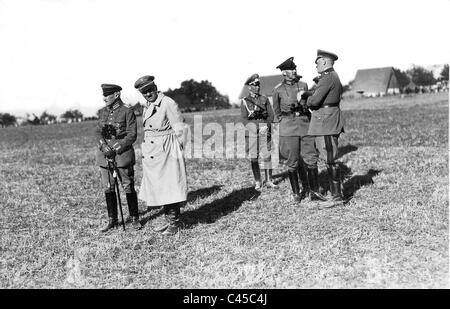 Adolf Hitler in conversation with General Busse. Second from left is ...