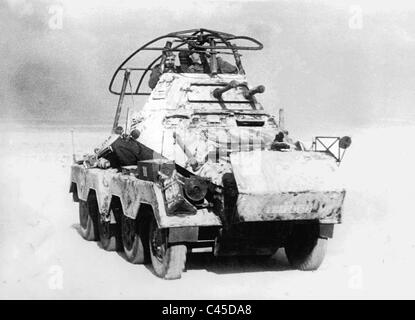 German reconnaissance vehicle in Africa, 1042 Stock Photo - Alamy