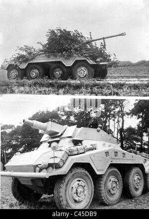German armored reconnaissance vehicle Sdkfz 232 with radio antenna on ...