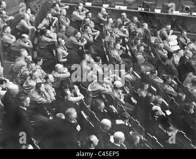 Nazi Party Deputies in the Reichstag (Parliament ) Berlin, Germany 1933 ...