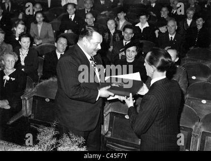 "On the occasion of Joseph Goebbels' birthday, a statue by the ...