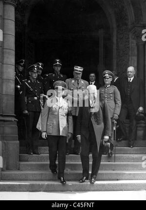 Hitler and Neurath at the memorial service for von Buelow Stock Photo ...