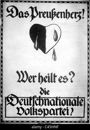 Election poster of the DNVP Stock Photo - Alamy