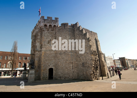 14th century Bargate bell castle Southampton Hampshire UK Stock Photo ...