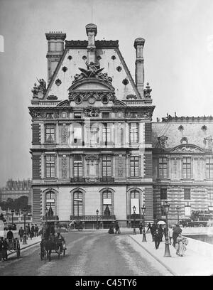 Pavillon de Flore of the Louvre museum, Jardins des Tuileries Stock ...