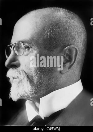 Czechoslovakia 1927, President Tomas Garrigue Masaryk, in white uniform ...