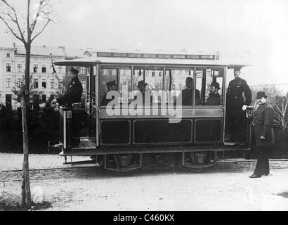 First electric tram- Siemens 1881 in Lichterfelde Stock Photo - Alamy