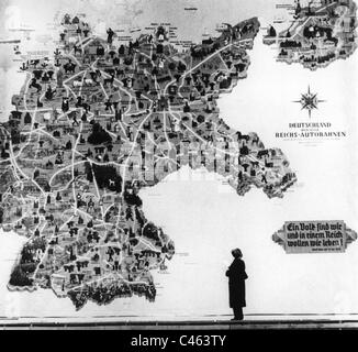 Nazi Germany: public works: building of Autobahnen, 1933-1945 Stock ...