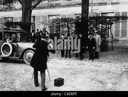 German delegation to the Versailles Peace conference at the Trianon ...