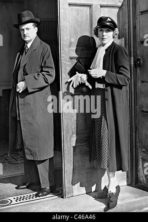 Alfred Duff Cooper and his wife Lady Diana Cooper, Nee Manners, leaving ...