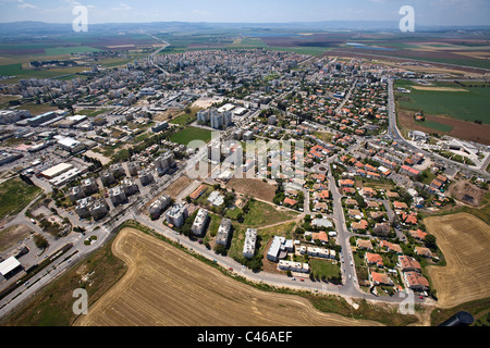 Aerial photograph of the city of Afula in the Jezreel valley Stock ...