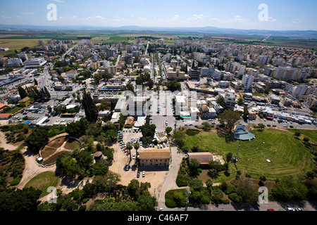 Aerial photograph of the city of Afula in the Jezreel valley Stock ...