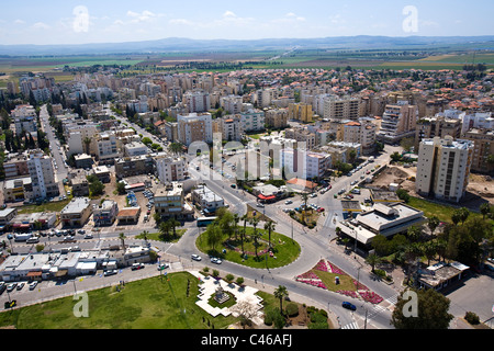 Aerial photograph of the city of Afula in the Jezreel valley Stock ...