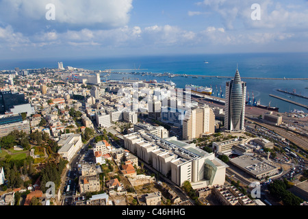 Aerial photograph of downtown Haifa Stock Photo - Alamy