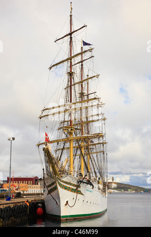 Norwegian tall ship Sorlandet at the Shetland tall ship race Stock ...