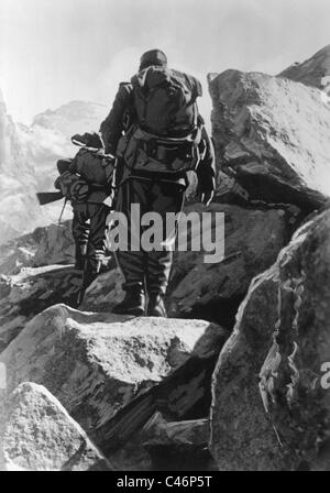 Troops in the Caucasus mountains, 1942 (b/w photo Stock Photo - Alamy