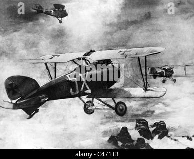 Aerial combat during World War I (1914-1918) saw the introduction of ...