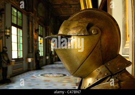 Malta, Valletta. Suits of armour of the Maltese Knights of St John in ...