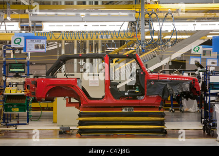 Toledo, Ohio - Jeep assembly line at a Chrysler plant Stock Photo - Alamy