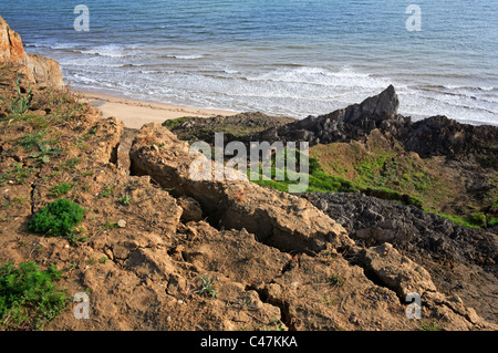 Coastal, Erosion,crack,slump,debris, on the, beach, pipes, cracks ...