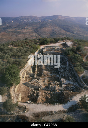 Aerial view of biblical Samaria Stock Photo - Alamy