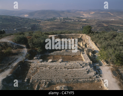 Aerial view of biblical Samaria Stock Photo - Alamy