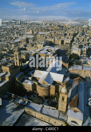 Aerial view of the Judea Desert with snow Stock Photo - Alamy