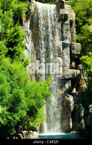 Tall waterfalls on the bright summer day Stock Photo - Alamy