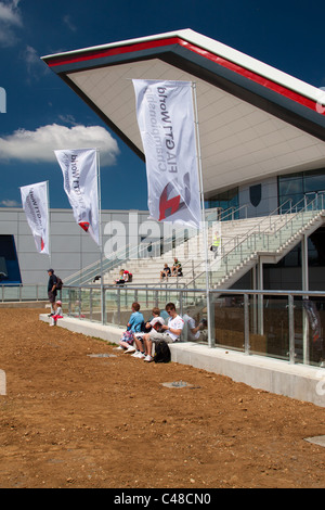 The Wing Pit Building at Silverstone Racing Circuit Stock Photo - Alamy