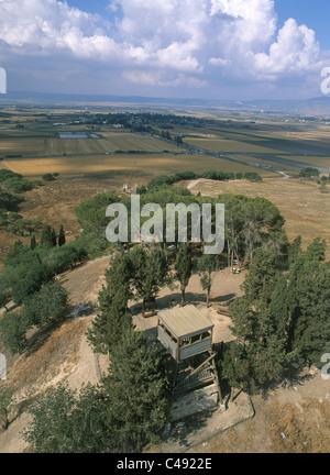 Aerial photograph of Tel Shimron in the Lower Galilee Stock Photo - Alamy