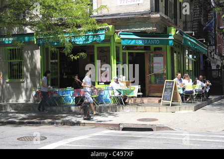 Esperanto Cafe, East Village, Manhattan, New York City Stock Photo - Alamy