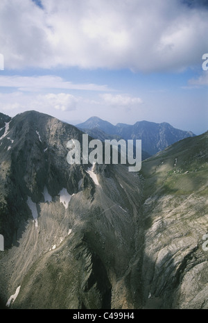 Aerial photograph of mount Taygetus on the Greek island of Peloponnesus ...