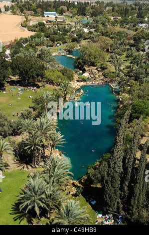 Aerial photograph of Kibutz Nir David in the Lower Galilee Stock Photo ...