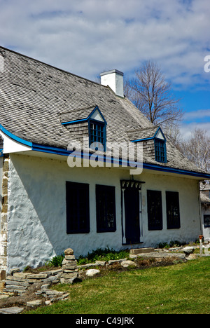 Typical 17th century French Canadian Quebec style farmhouse Ile d ...