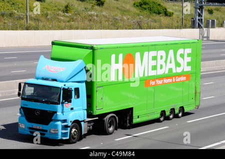 Homebase delivery lorry Stock Photo - Alamy