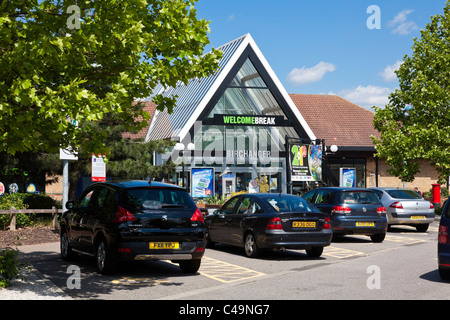 Birchanger services on the M11 motorway in Essex, England Stock Photo ...